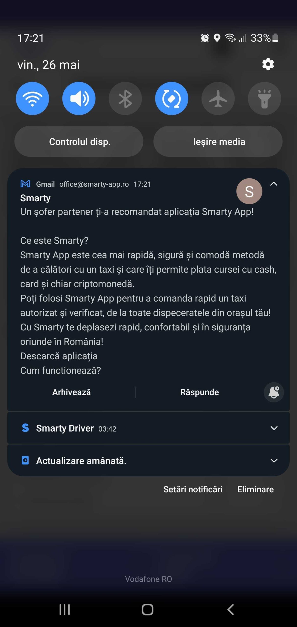 Centrul de recomandări Smarty - Smarty App